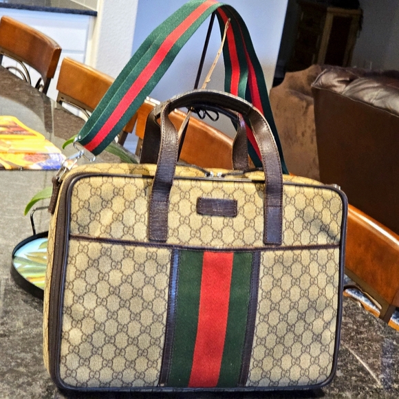 Gucci | Bags | Gucci Gg Monogram Web Laptop Carrying Case With ...